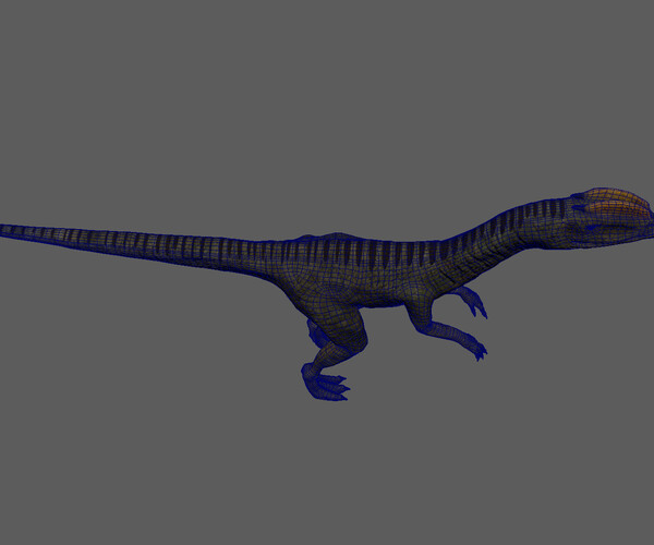ArtStation - Velociraptor dinosaur Low-poly | Game Assets