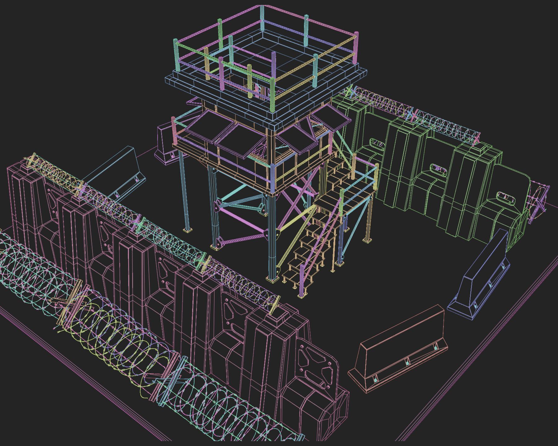 ArtStation - Military Pos | Game Assets