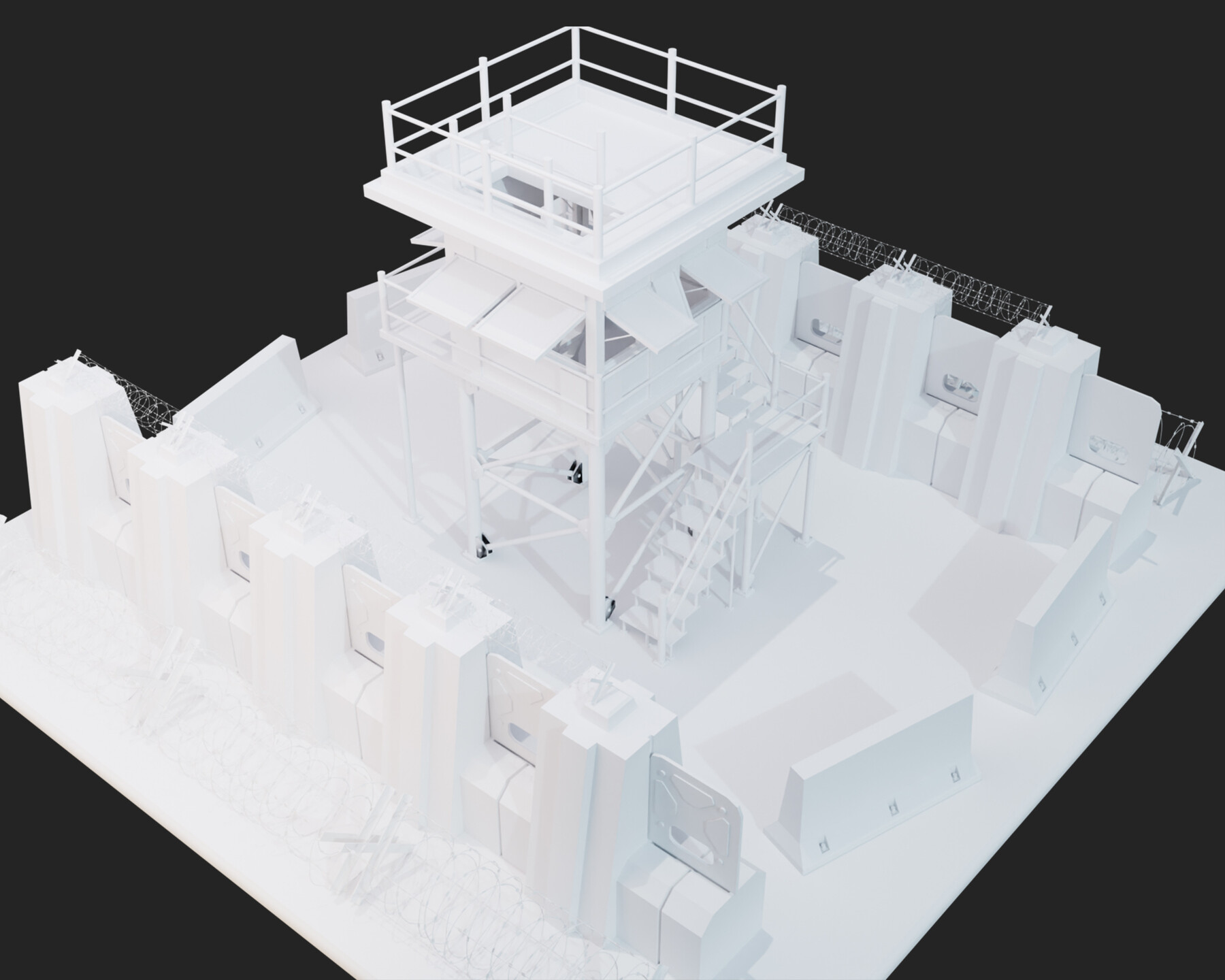 ArtStation - Military Pos | Game Assets