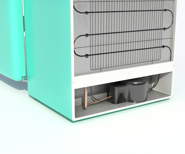 ArtStation - Low poly retro fridge | Game Assets