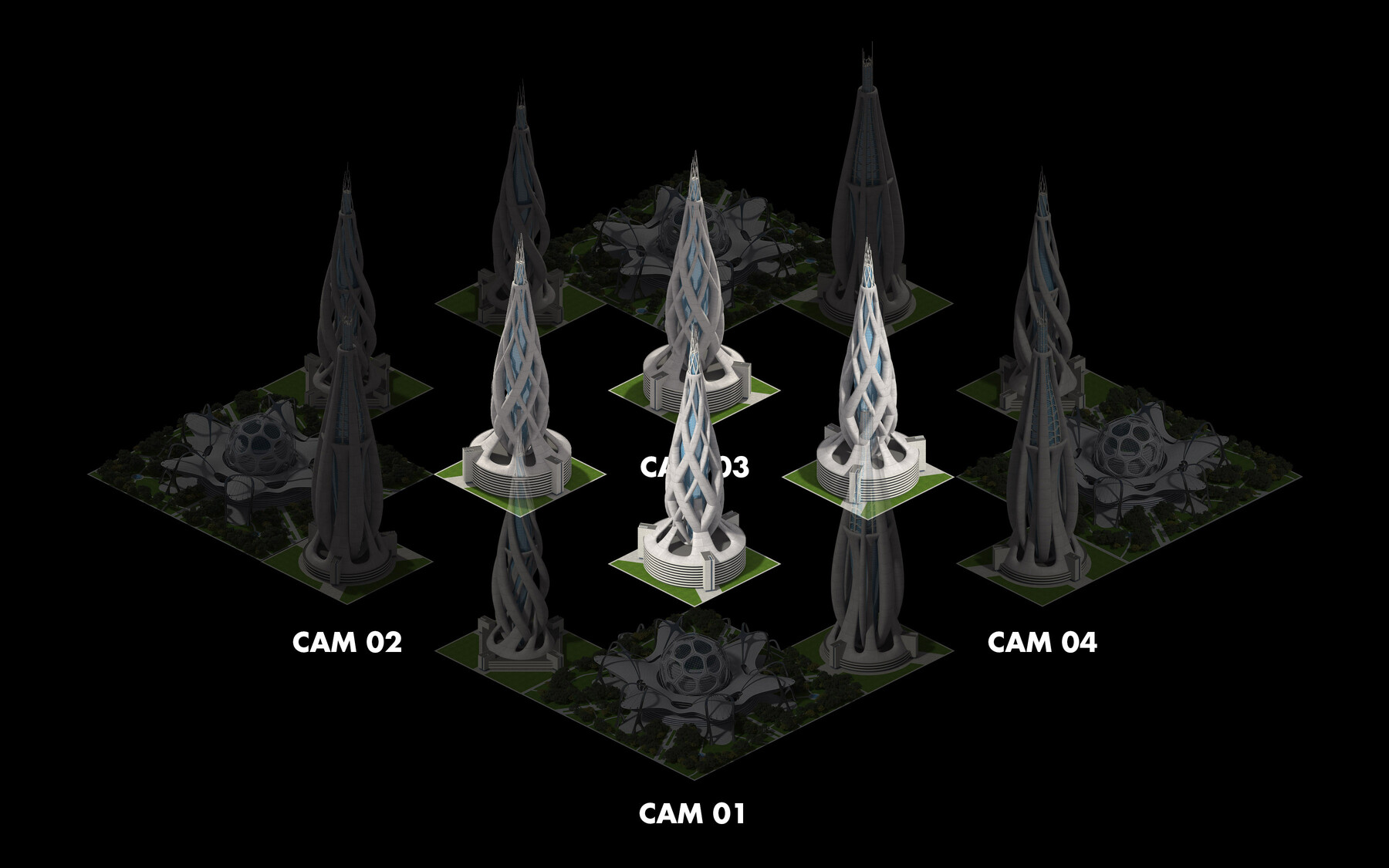 ArtStation - Architecture (Tile#0004) – Dimetric Projection ...