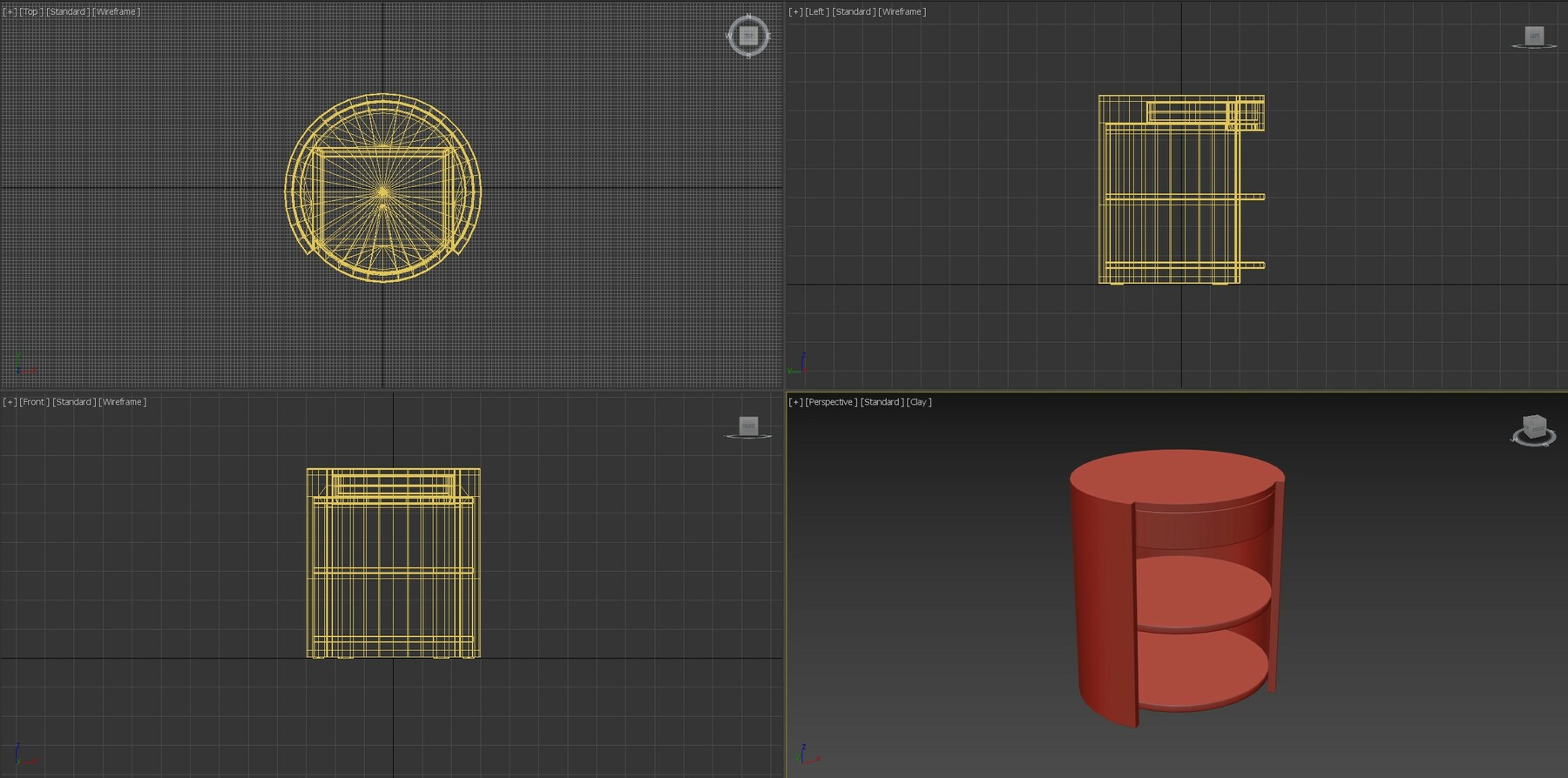ArtStation - Bedside table "Barrel" / Studio Glustin | Resources