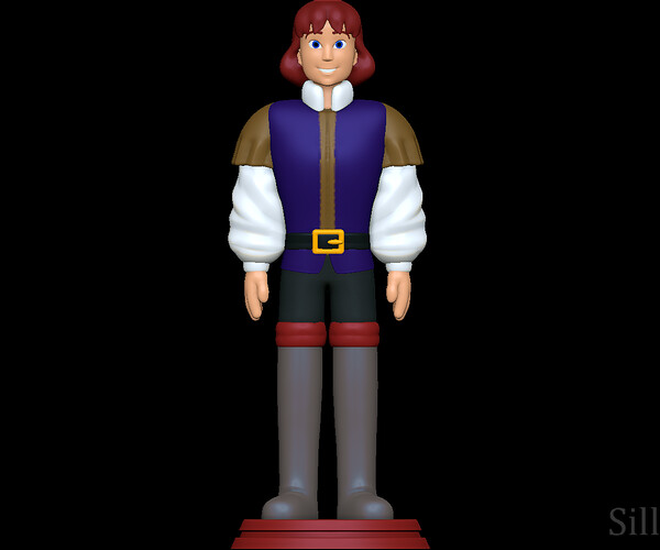 ArtStation - Prince Derek - The Swan Princess 3D print model | Resources