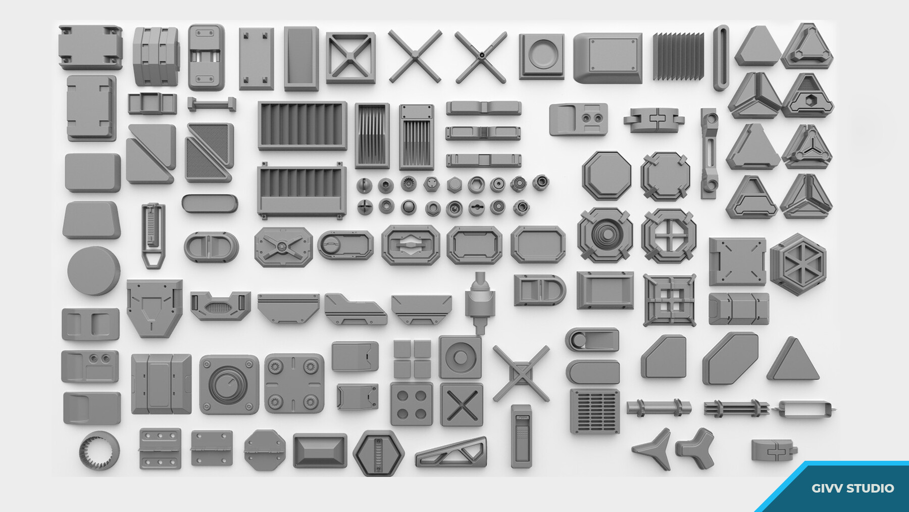 ArtStation - 330 HardSurface Brush (Heightmap/Alpha) (4k/2k) (Psd/Tif ...