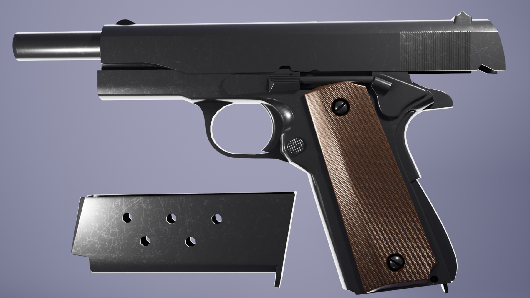 ArtStation - Game Ready PBR M1911-A1 Gun Model | Game Assets