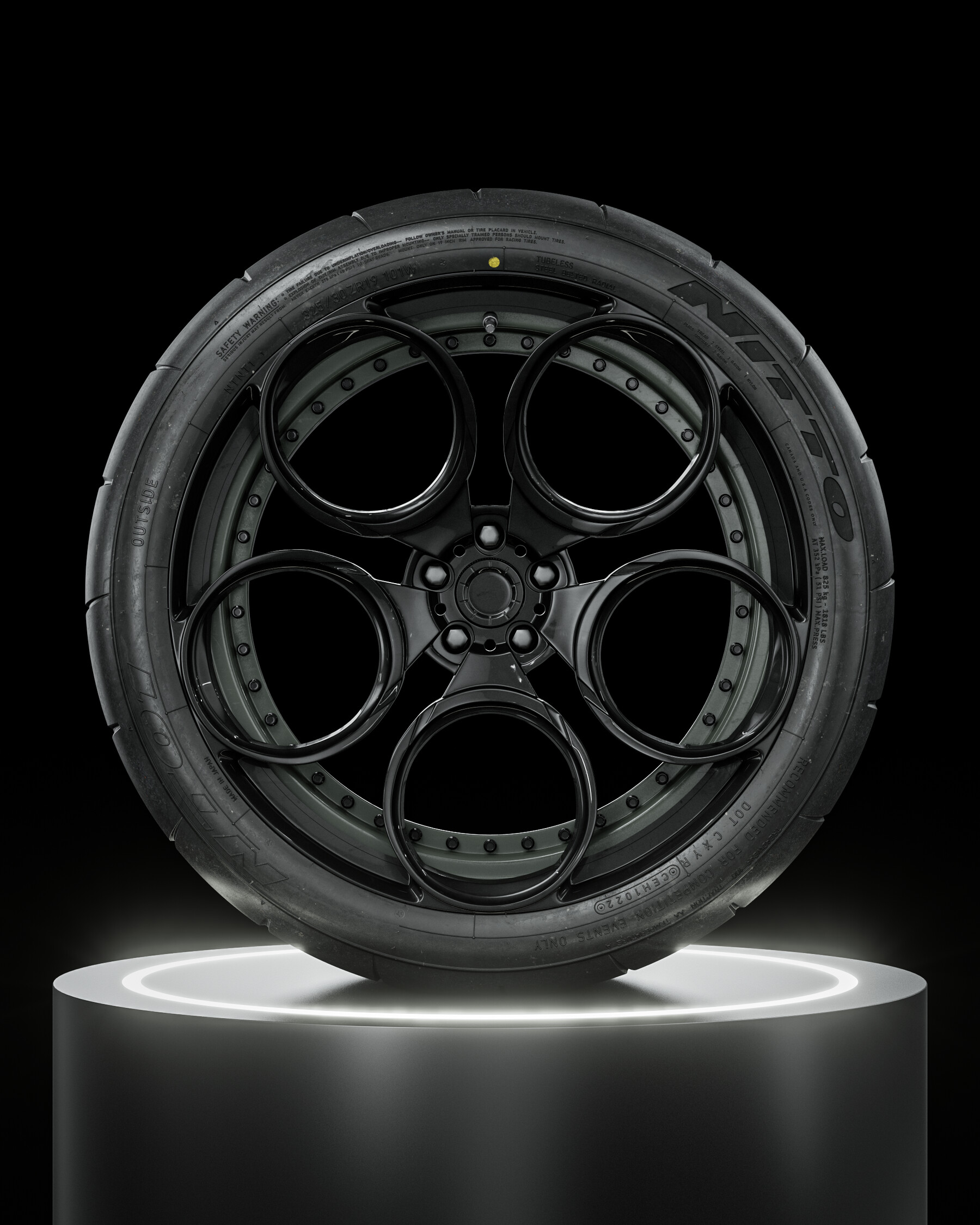 ArtStation - Nitto NT01 • 325/30 ZR19 (101W) (Real World Details ...