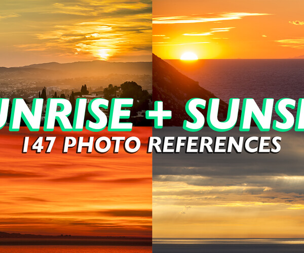 ArtStation - SUNRISE & SUNSET - Photo Reference Pack | Resources