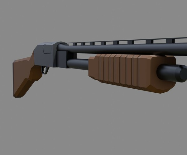 ArtStation - FPS Shotgun - Low Poly - Game Ready | Game Assets