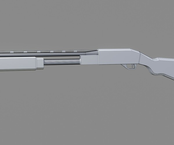 ArtStation - FPS Shotgun - Low Poly - Game Ready | Game Assets