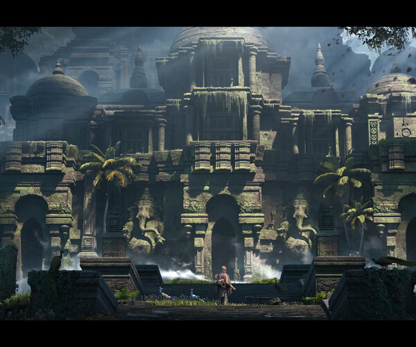 ArtStation - Ancient Indian Temple Architecture - 3D Kitbashing Asset ...