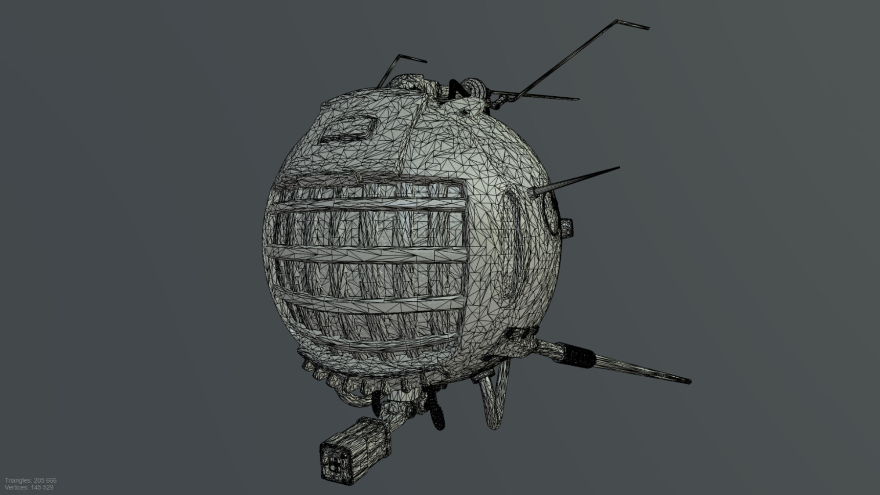 ArtStation - FALLOUT EYEBOT DROID low-poly PBR | Game Assets