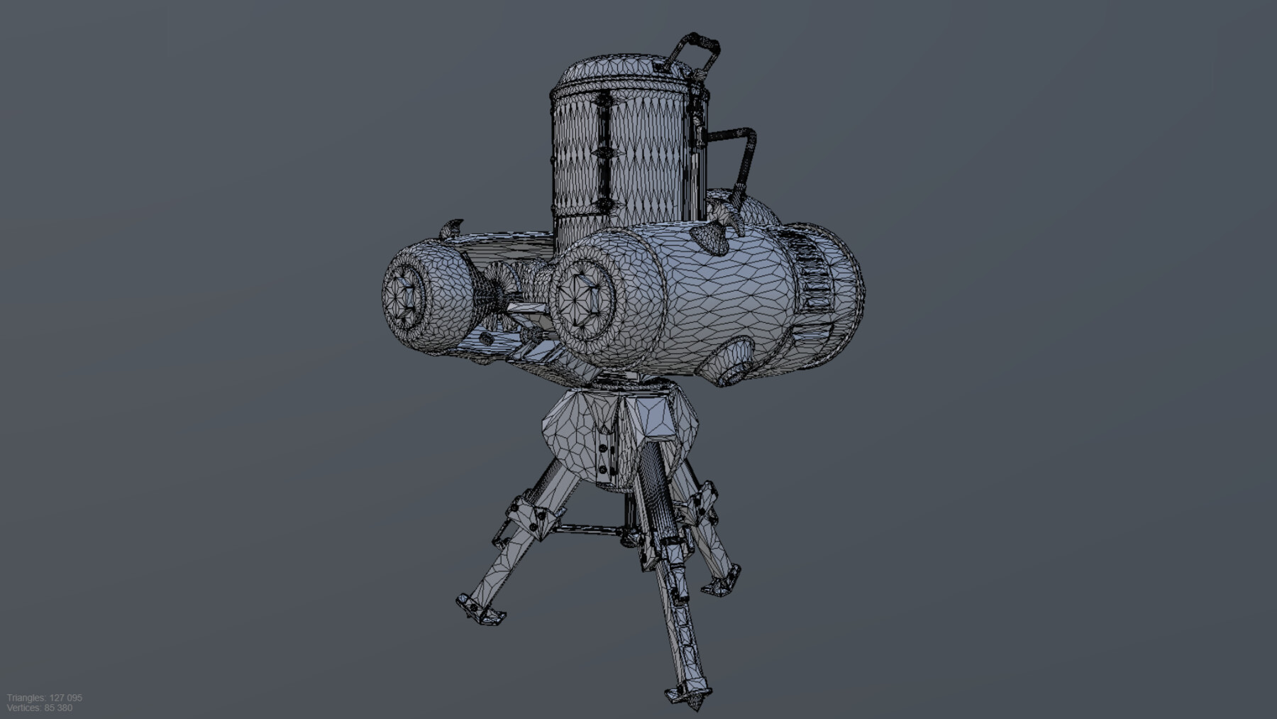 ArtStation - TURRET SENTRY FALLOUT TYPE low-poly PBR | Game Assets