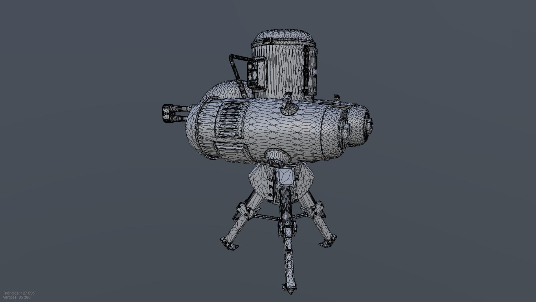 ArtStation - TURRET SENTRY FALLOUT TYPE low-poly PBR | Game Assets
