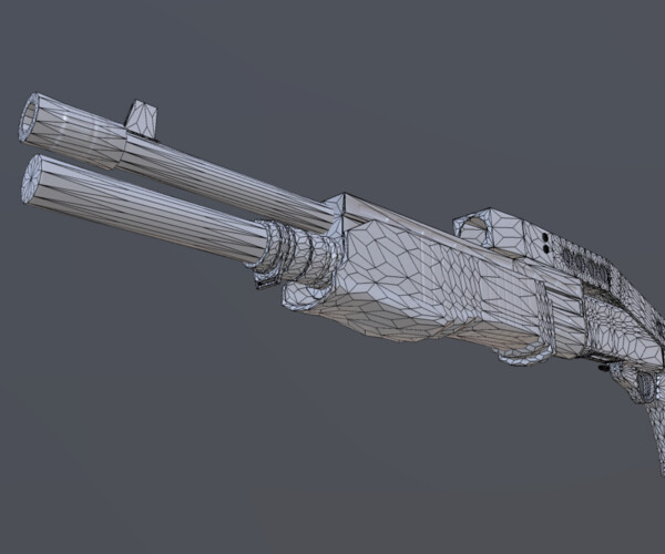 ArtStation - SPAS 12 SHOTGUN low-poly PBR | Game Assets