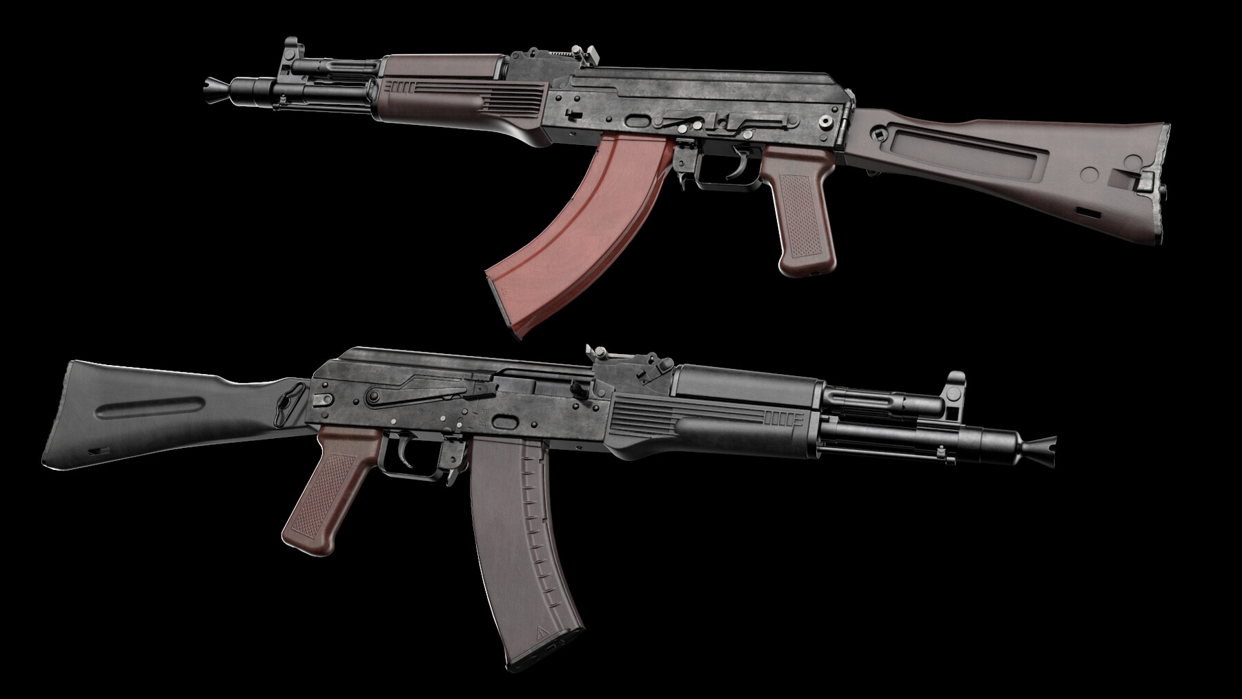 ArtStation - AK-105 AK-102 AK-104 Kalashnikov Assault Rifles (Game ...