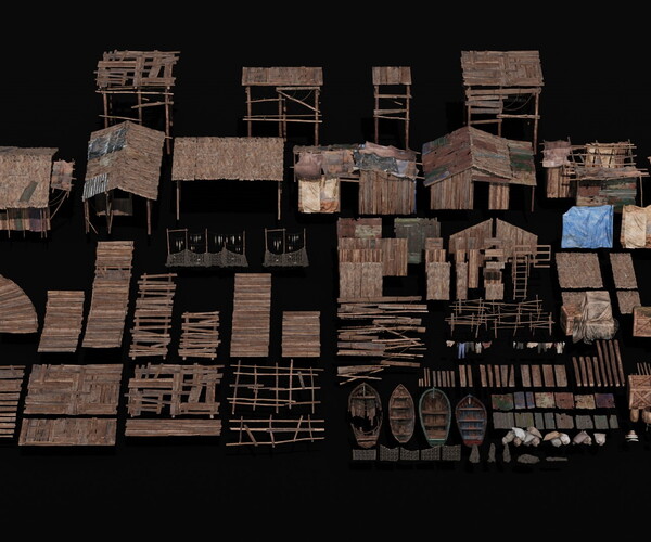 ArtStation - Fishing Village | Game Assets