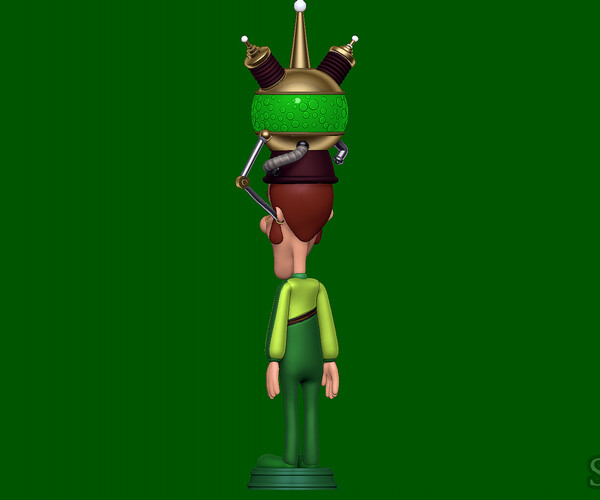 ArtStation - Hugh Neutron - Jimmy Neutron 3D print model | Resources