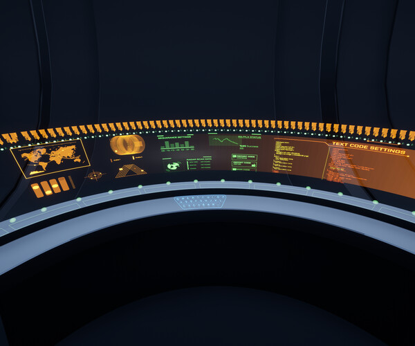 ArtStation - "60" Futuristic Sci-Fi Screen Material Texture | Game Assets