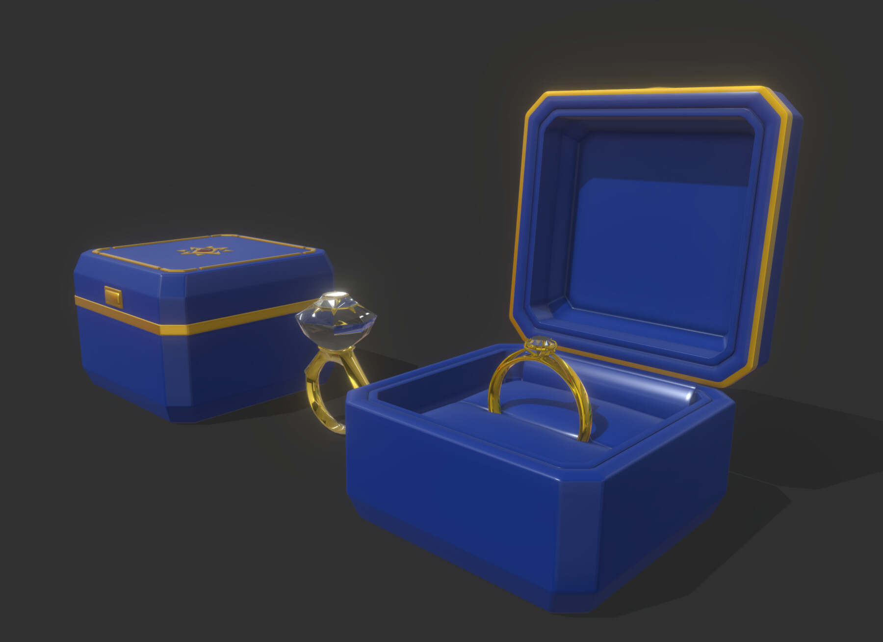 ArtStation - diamond ring | Game Assets