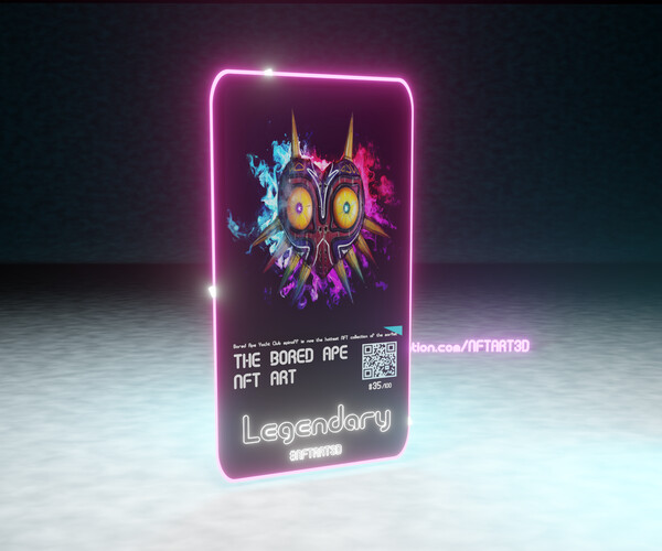 ArtStation - 3D Animated NFT Card Blender Template .blend File - Eevee and Cycles Rendering #8 ...