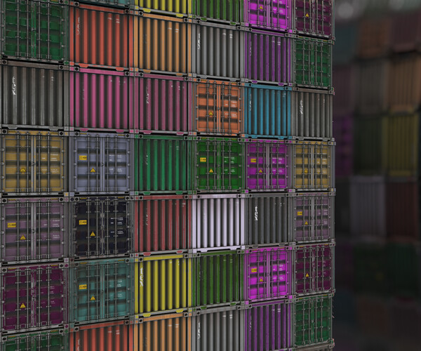 ArtStation - Cargo Shipping Container | Game Assets