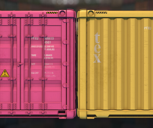ArtStation - Cargo Shipping Container | Game Assets