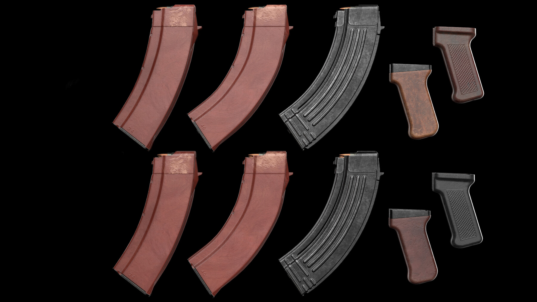 ArtStation - AK Magazines Metal Bakelite Polymer Kalashnikov Assault ...