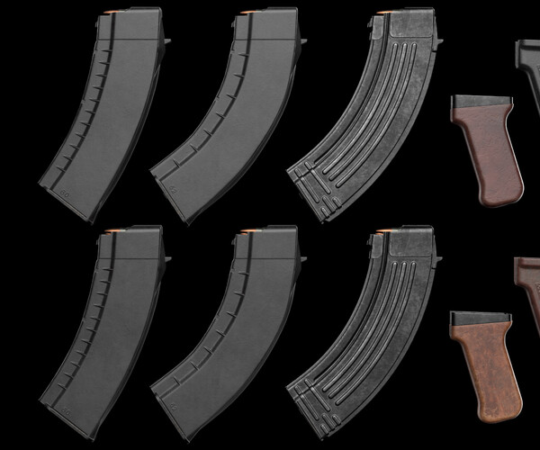 ArtStation - AK Magazines Metal Bakelite Polymer Kalashnikov Assault ...