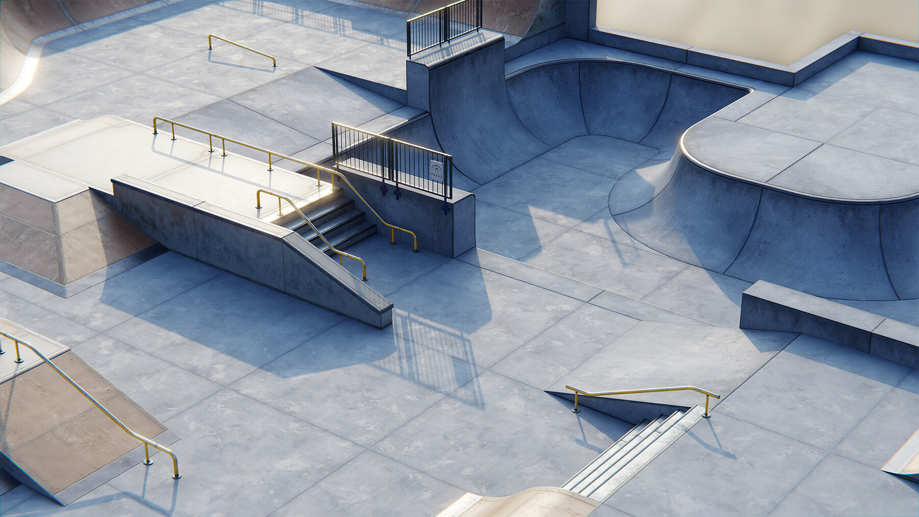 ArtStation - Skate Park - Indoor/Outdoor Modular Pack | Game Assets