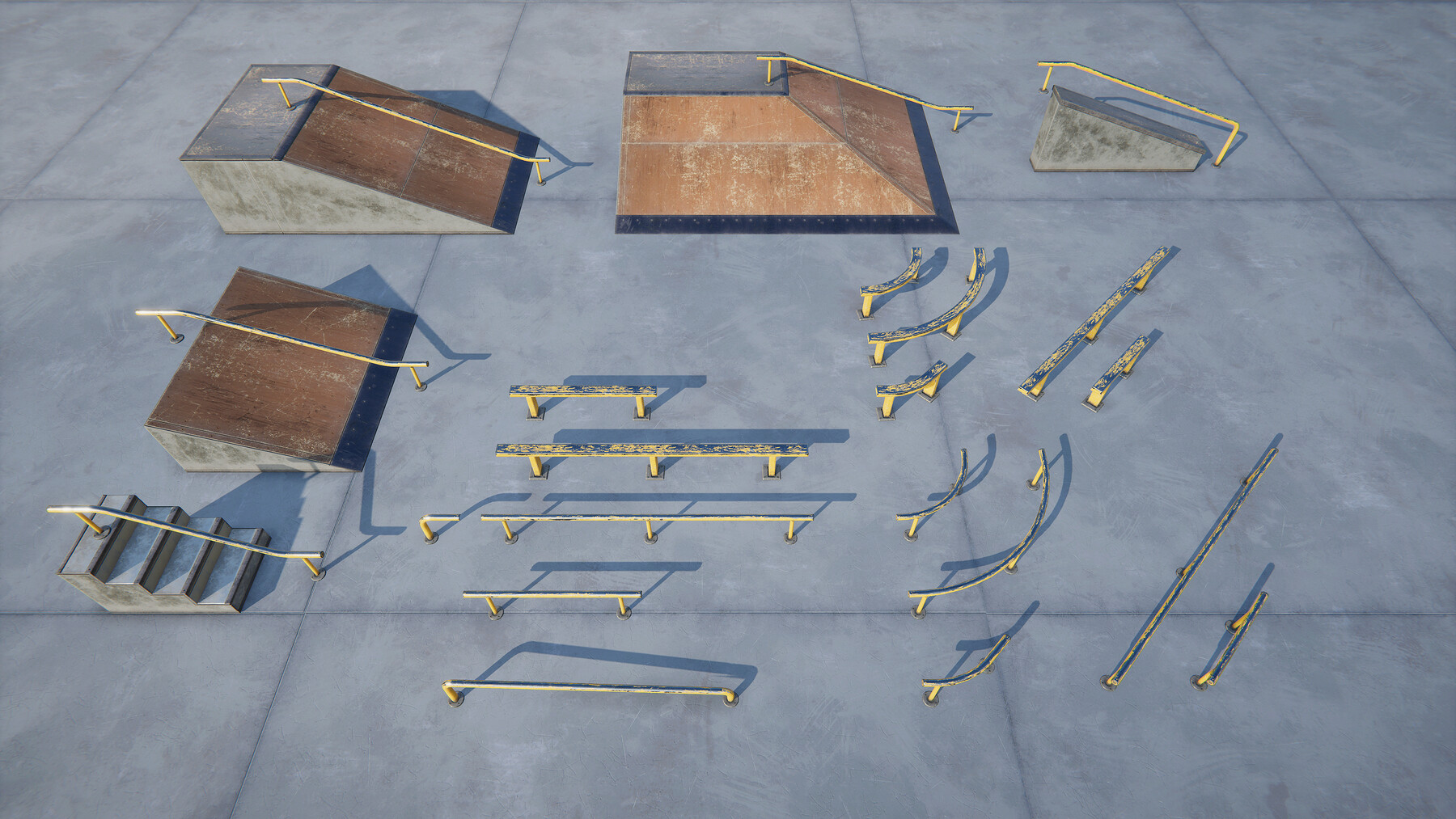 ArtStation - Skate Park - Indoor/Outdoor Modular Pack | Game Assets