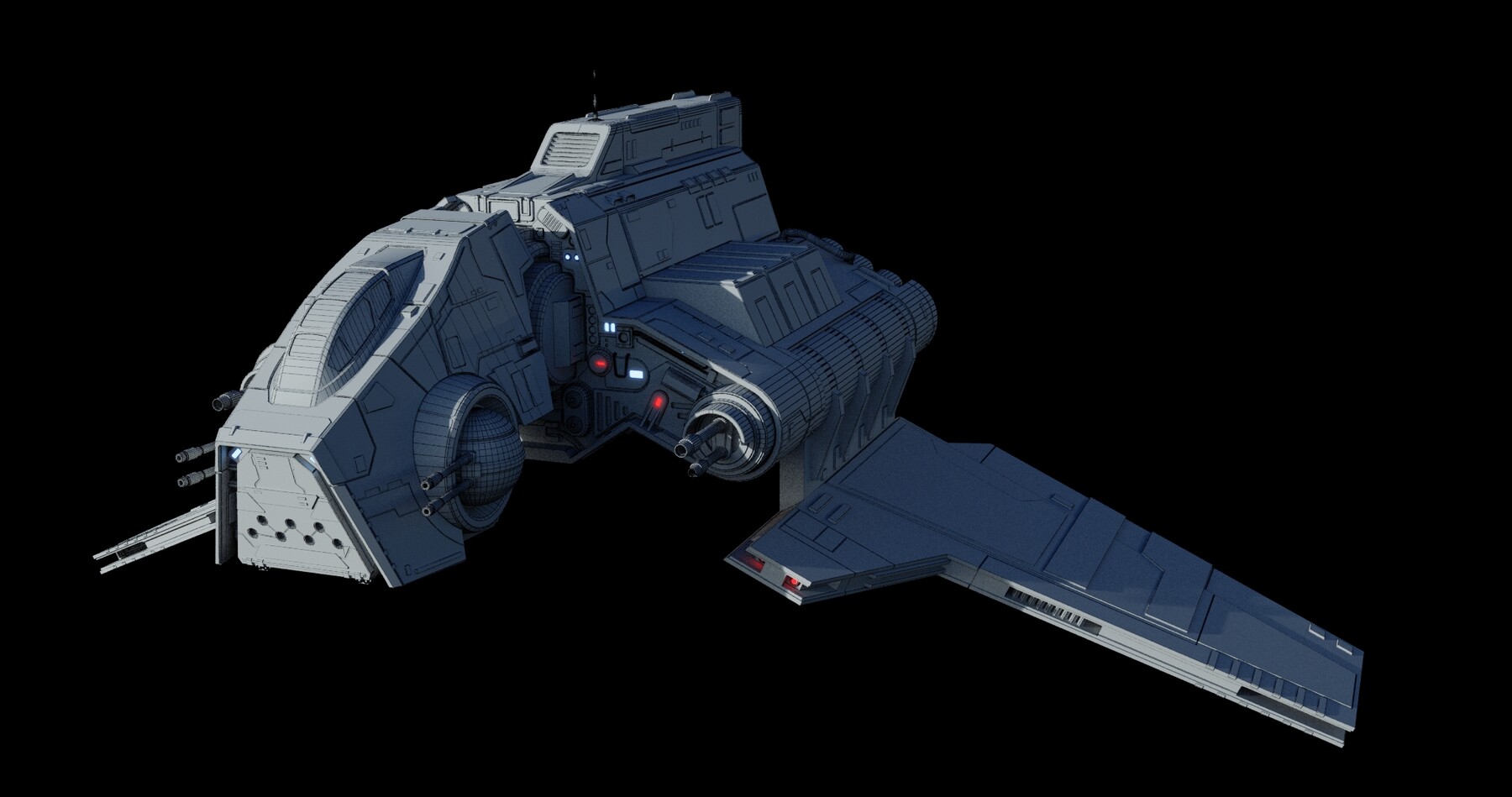 ArtStation - Nu-class attack shuttle - Star Wars | Resources