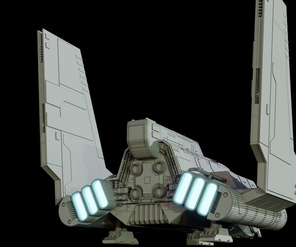 ArtStation - Nu-class attack shuttle - Star Wars | Resources