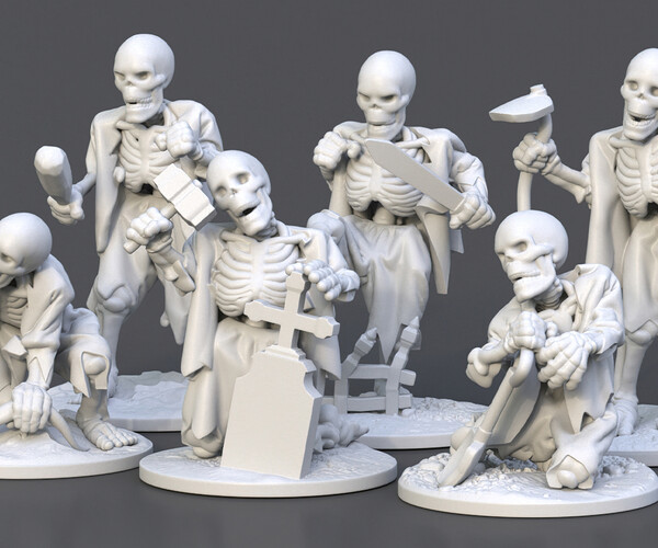 ArtStation - Immortal Skeleton Army 3D print model | Resources