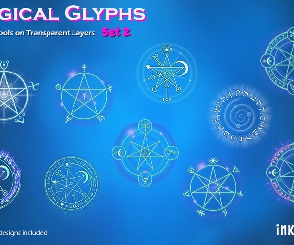 ArtStation - Magical Glyphs - Spell Symbols 2 | Artworks
