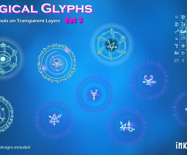 ArtStation - Magical Glyphs - Spell Symbols 3 | Artworks