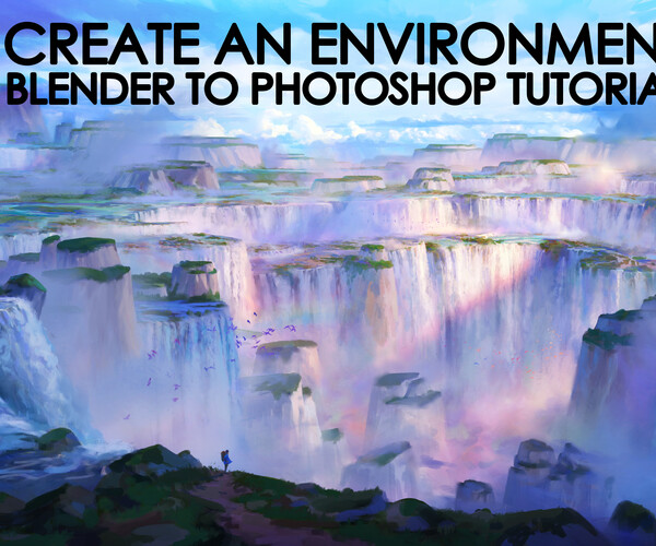 ArtStation - Create an Environment - A Blender to Photoshop Tutorial ...