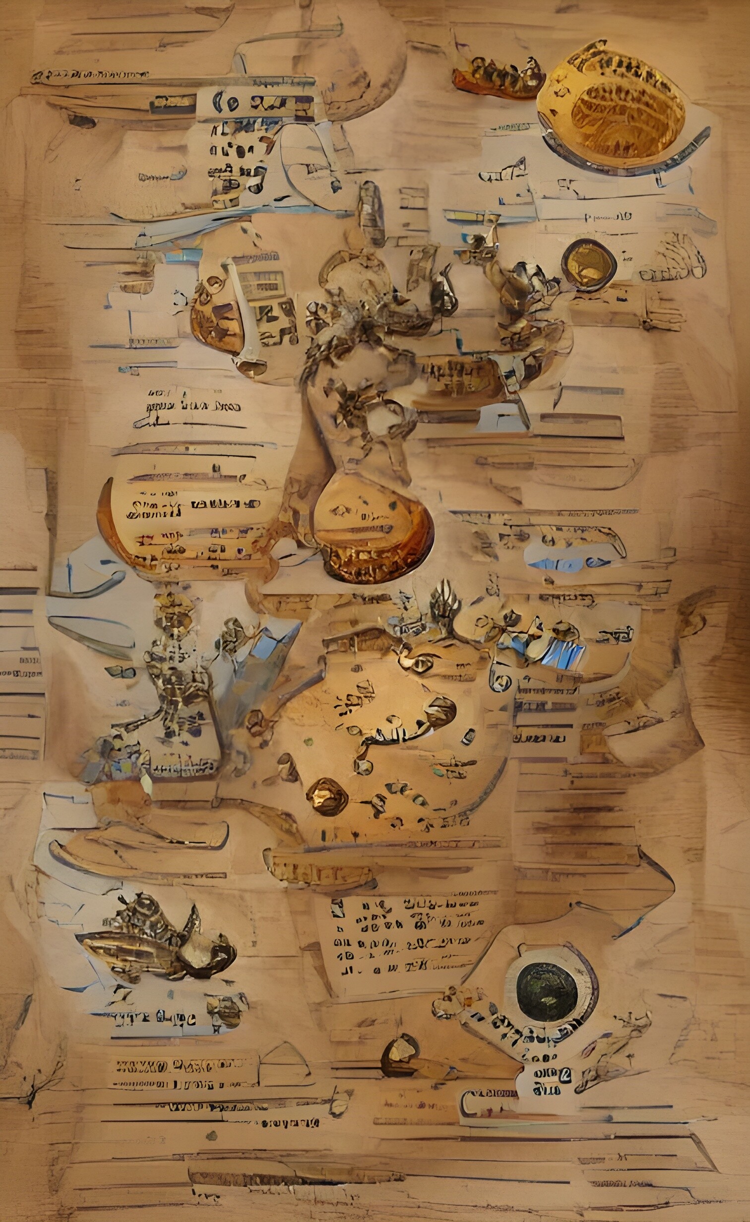 ArtStation - Treasure map 300 WorldMap Fantasy for NFT maker | Artworks