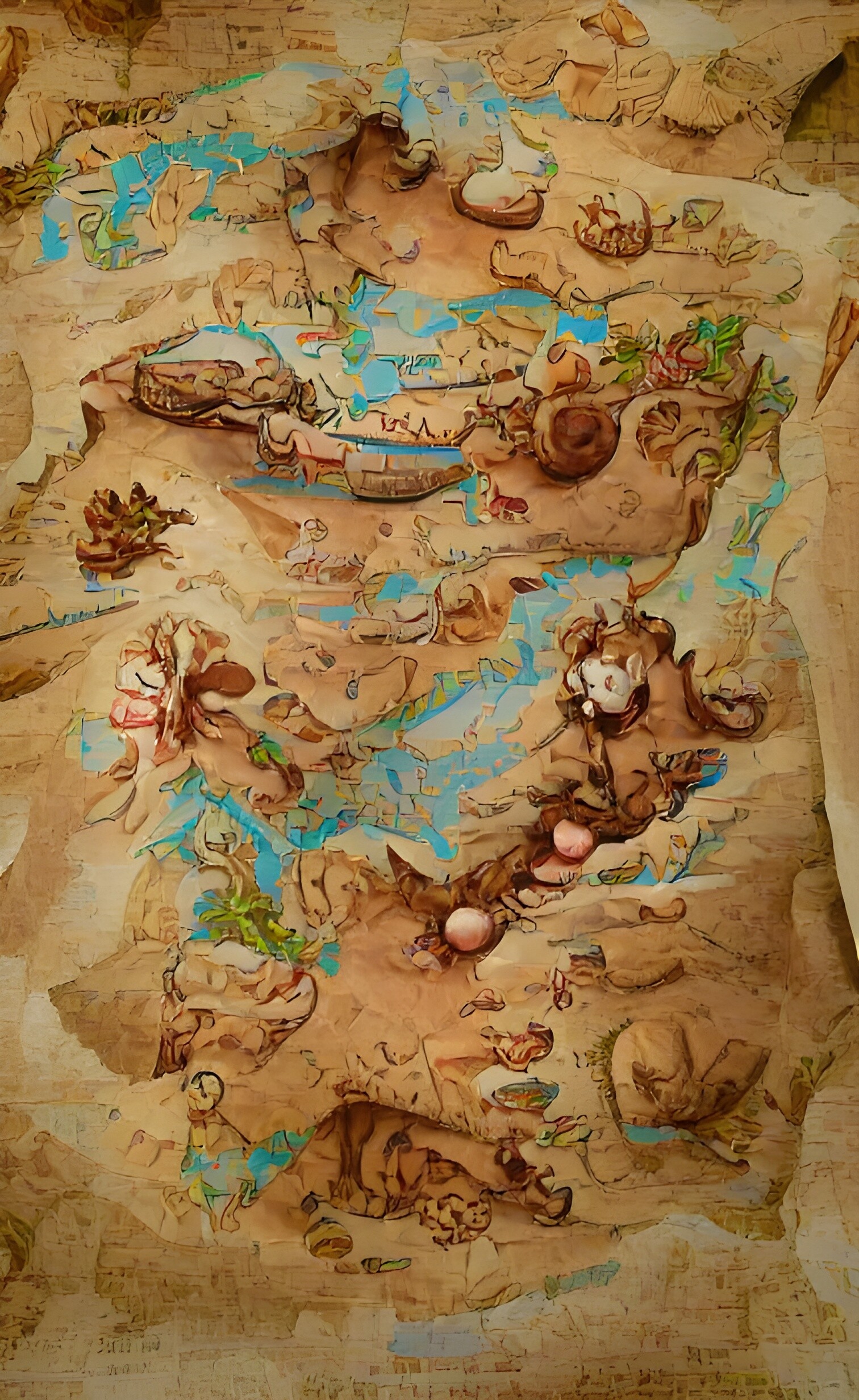ArtStation - Treasure map 300 WorldMap Fantasy for NFT maker | Artworks