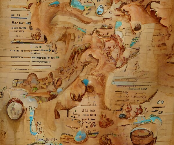 ArtStation - Treasure map 300 WorldMap Fantasy for NFT maker | Artworks