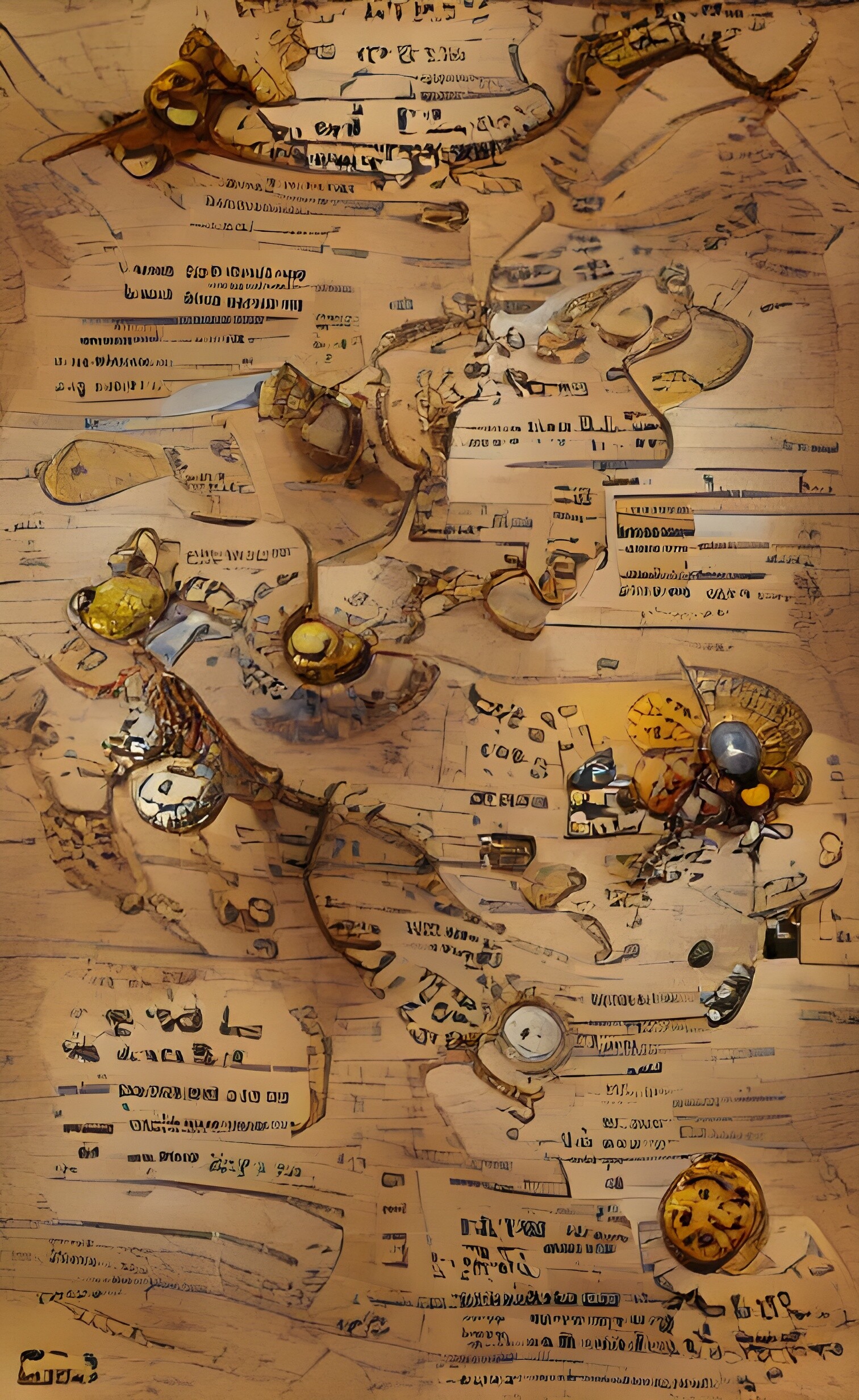 ArtStation - Treasure map 300 WorldMap Fantasy for NFT maker | Artworks