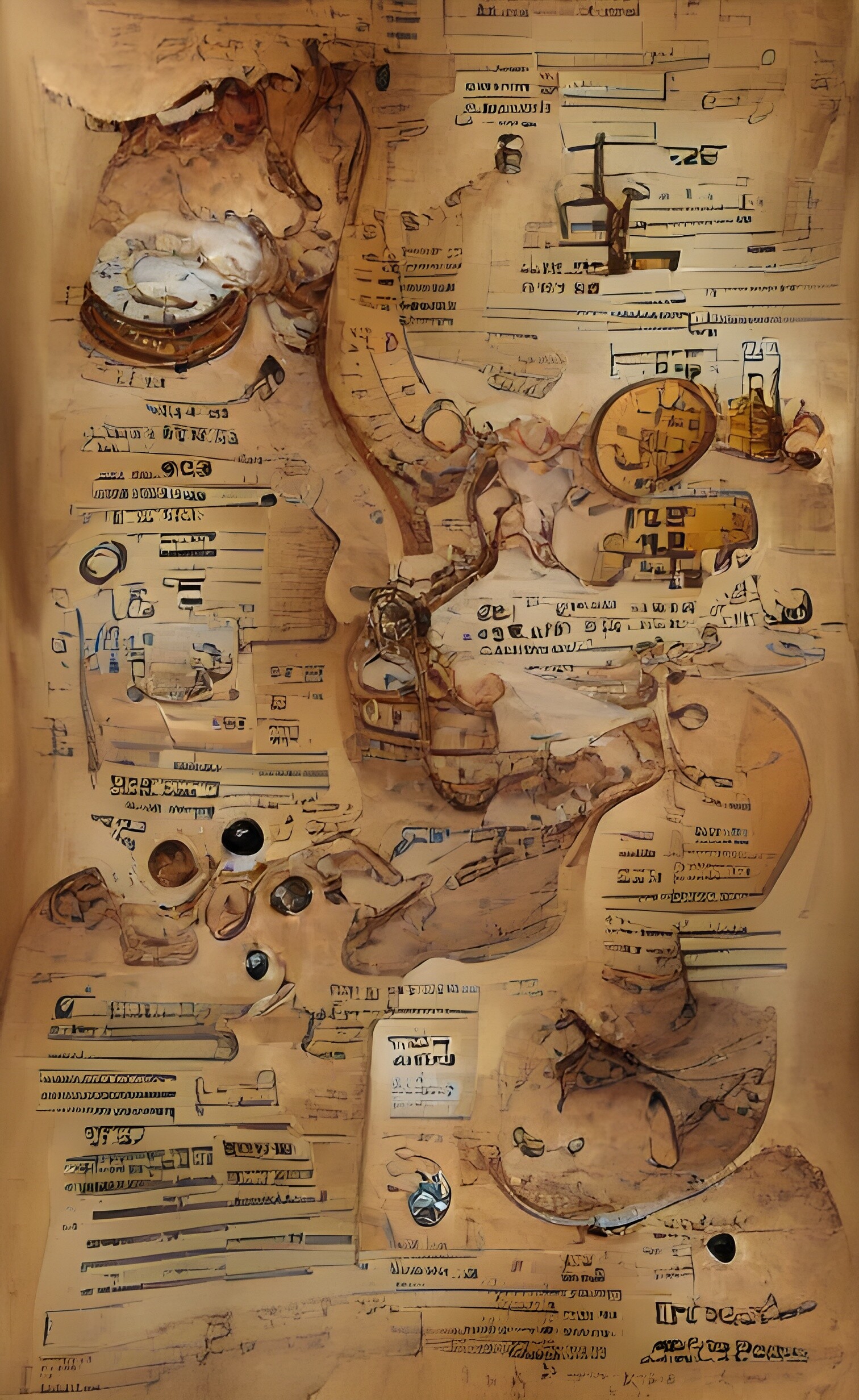 ArtStation - Treasure map 300 WorldMap Fantasy for NFT maker | Artworks
