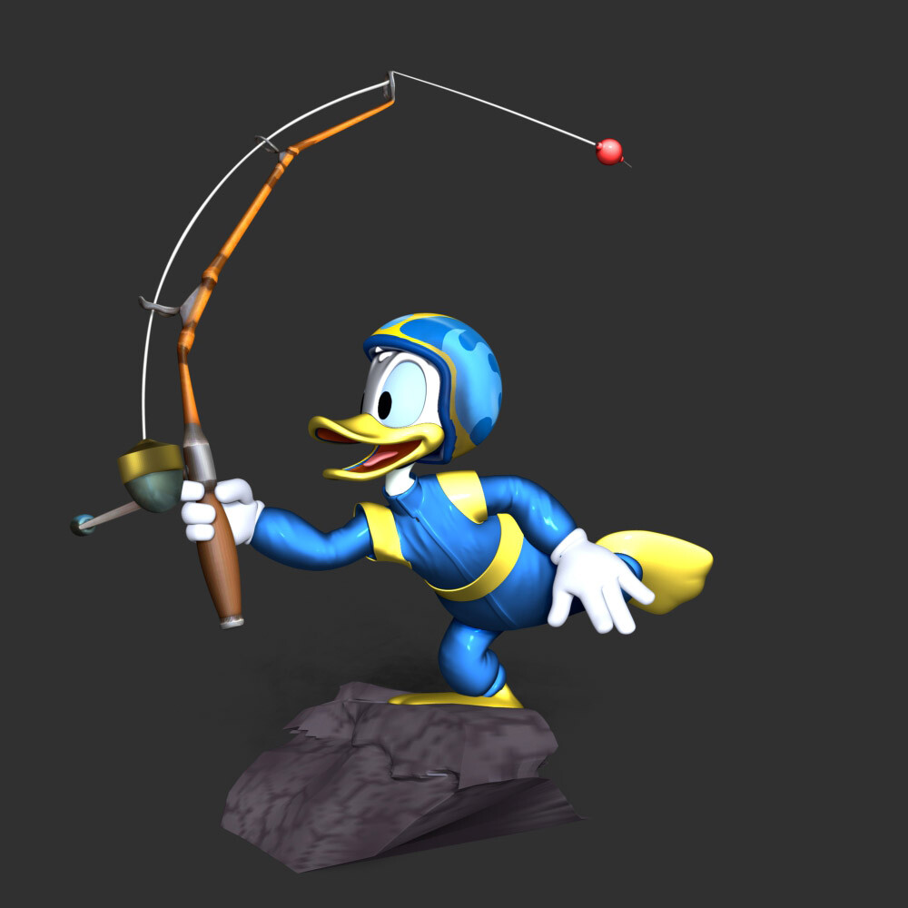 ArtStation - Donald Duck - Fishing | Resources