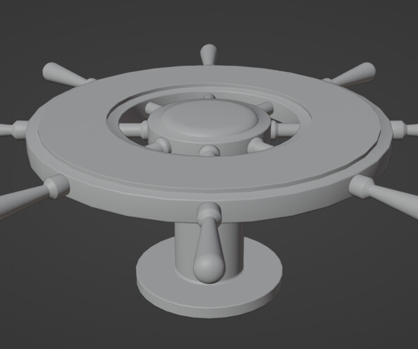 ArtStation - Ships Wheel Table | Game Assets