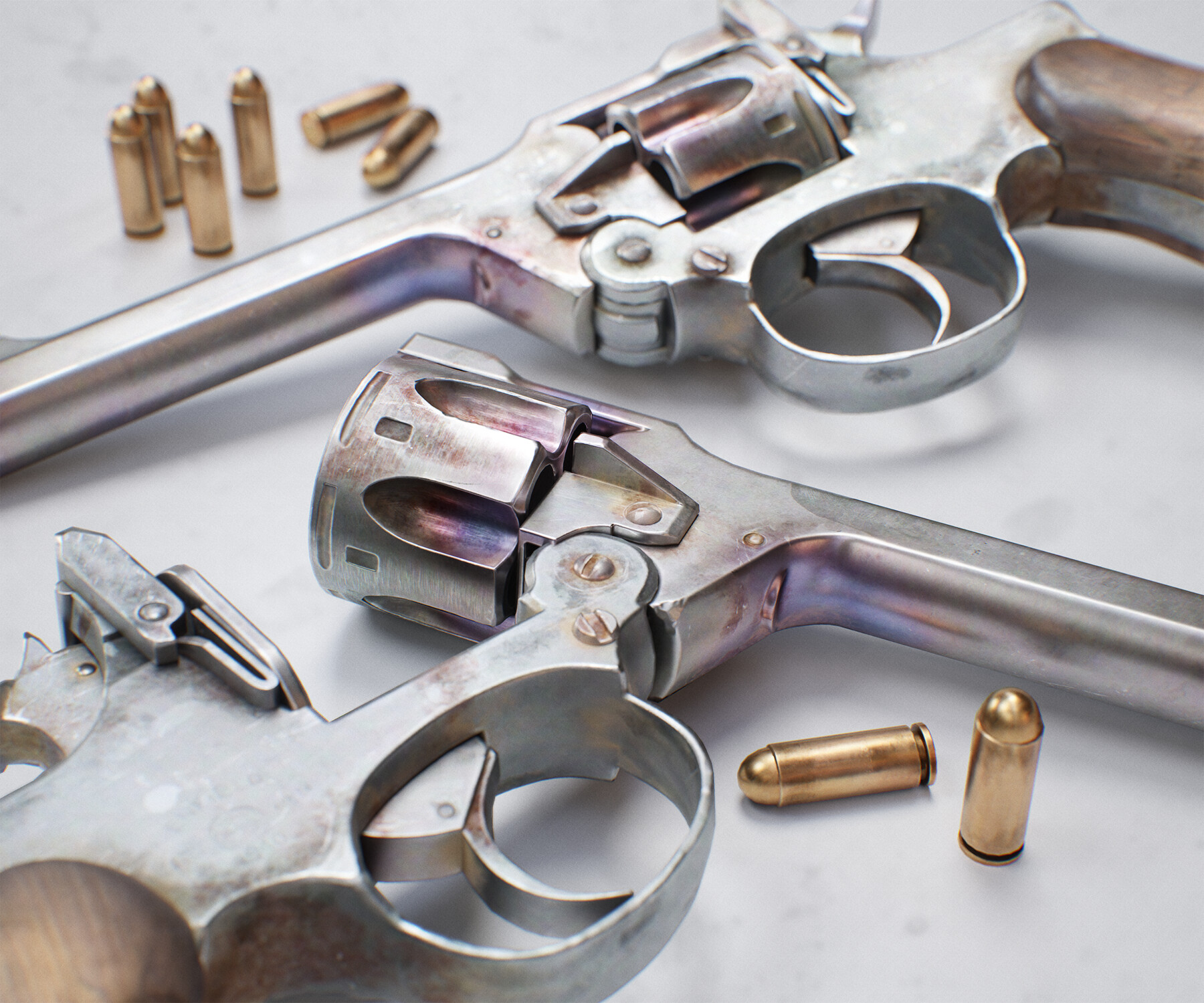 ArtStation - Enfield Revolver [Game-Ready] | Game Assets