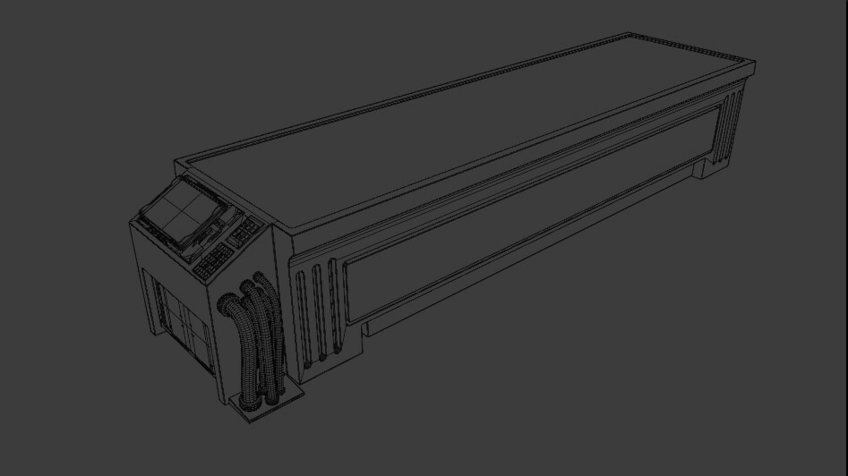 ArtStation - sci-fi desk Low-poly | Resources