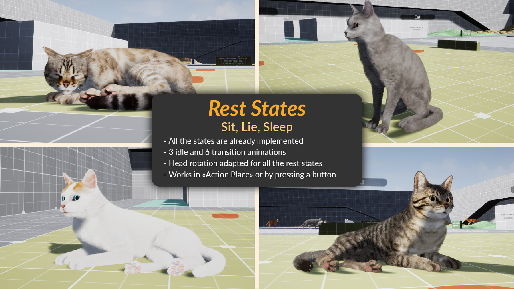 ArtStation - Advanced Cats | Game Assets