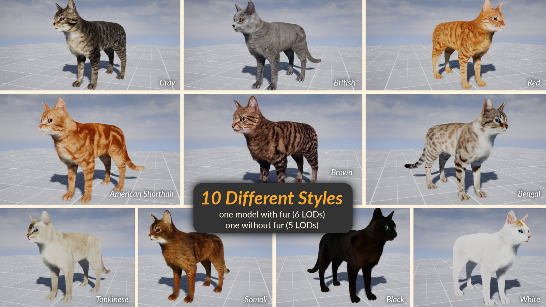 ArtStation - Advanced Cats | Game Assets