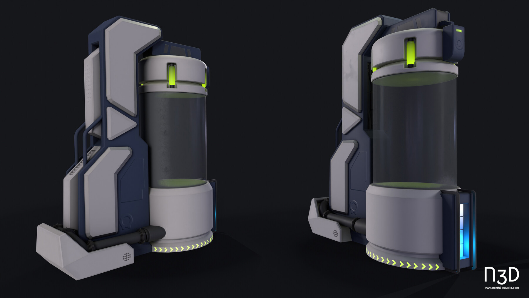 ArtStation - Stylized Sci-fi Container | Game Assets