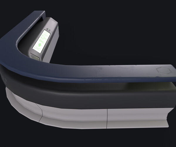 ArtStation - Stylized Sci-fi Reception Desk | Game Assets