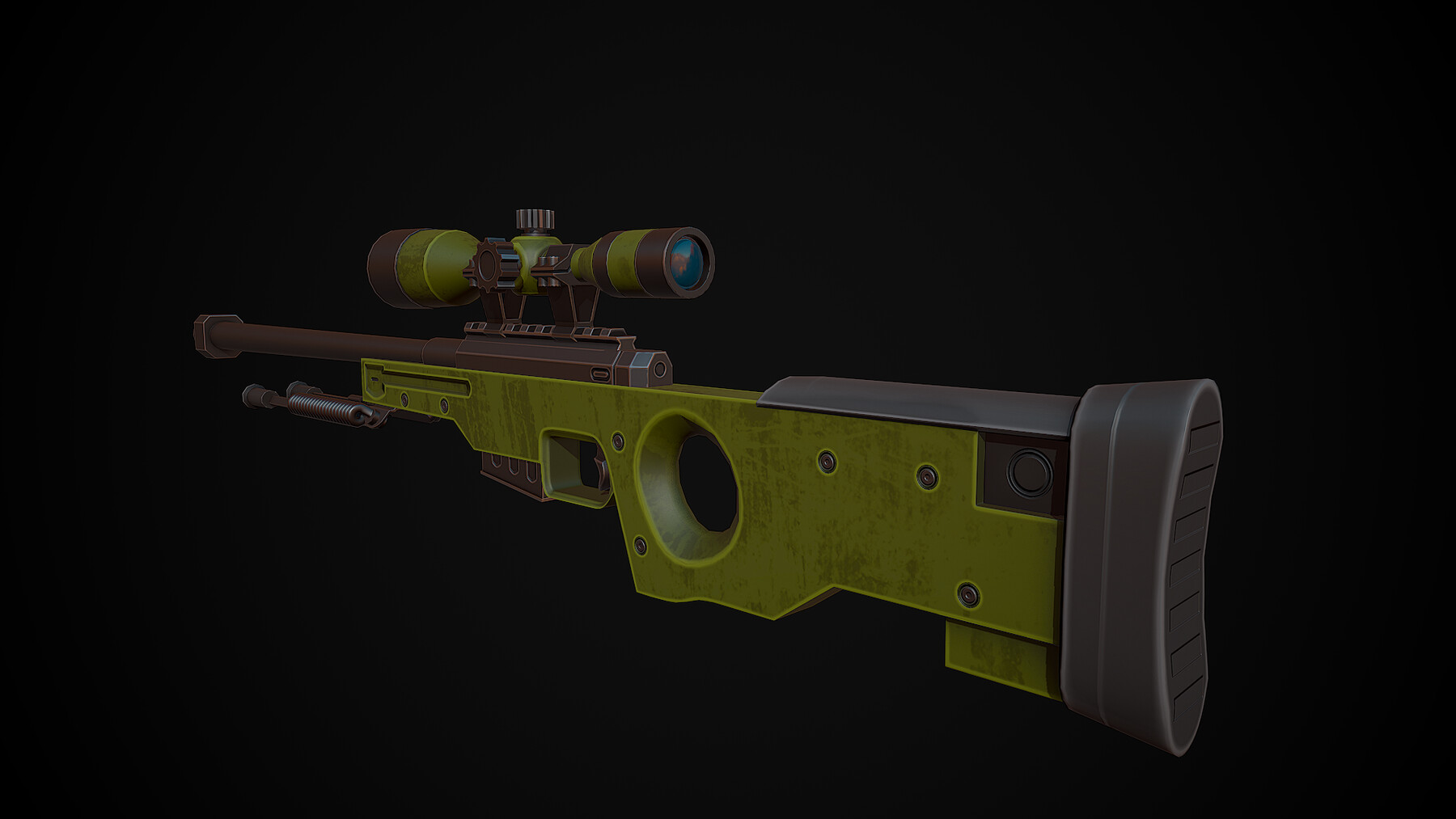 ArtStation - Stylized AWP Sniper Rifle | Game Assets